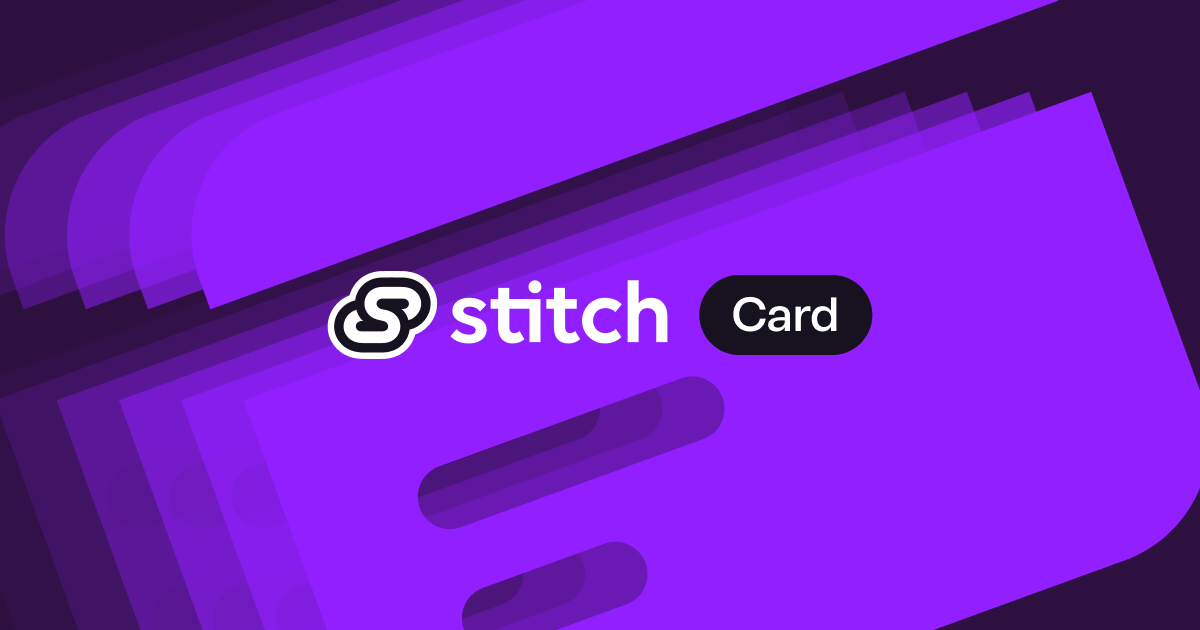 Stitch Card | Accept debit + credit card payments online