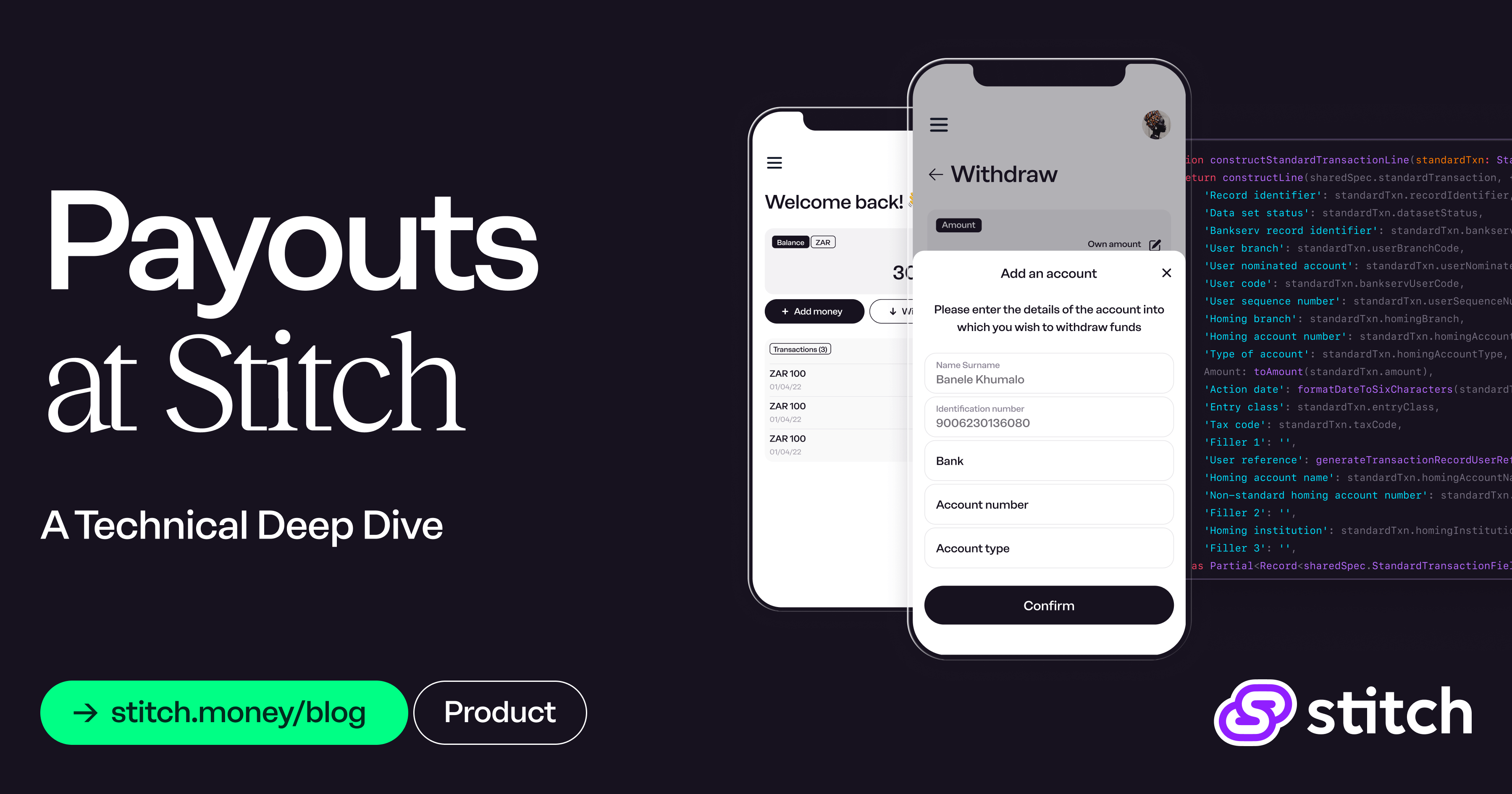 Technical Deep Dive: Payouts at Stitch