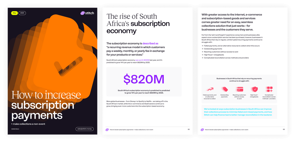 How to improve subscription payments + make collections a non-event