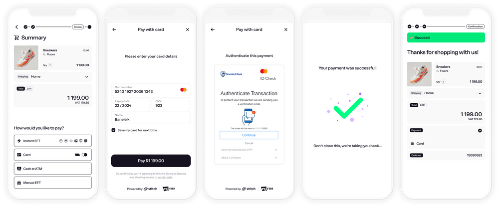 Seamlessly accept online card payments with Stitch