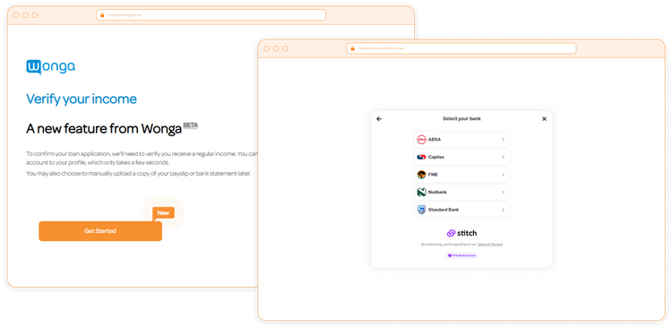 How Wonga uses Stitch to help South Africans access loans in